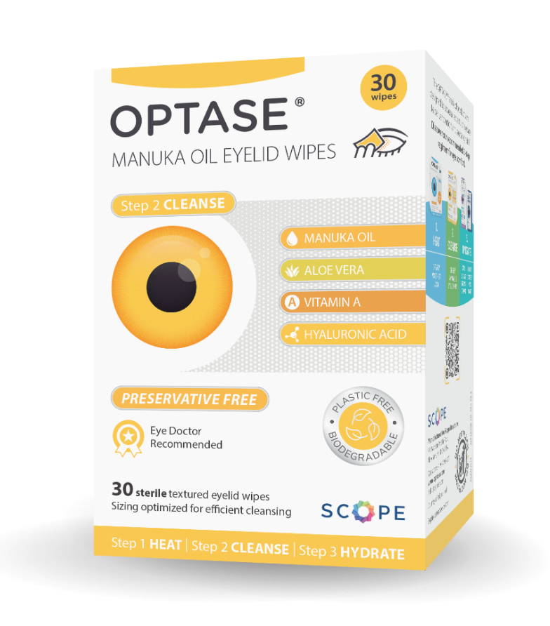 OPTASE® Manuka Oil Eyelid Wipes